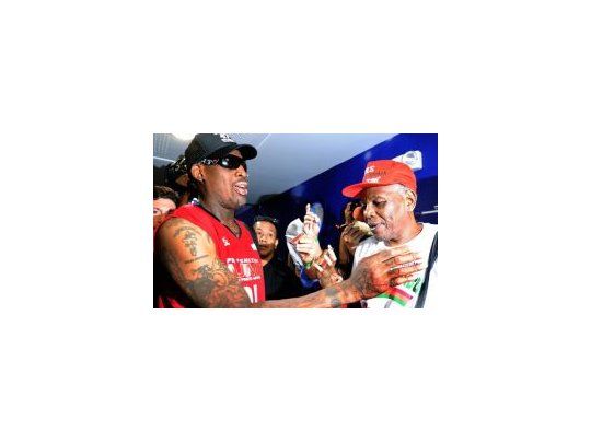 Después de 42 años, Rodman se reencontró con su padre