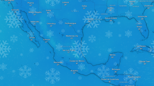 INVIERNO 2025: los 14 estados de México que sufrirán más los Frentes ...