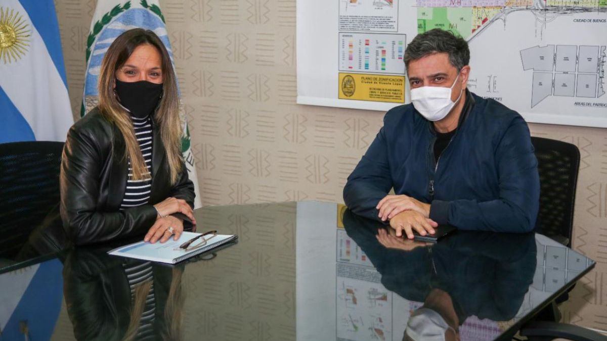 Malena Galmarini y Jorge Macri avanzaron en un plan de obras hídricas