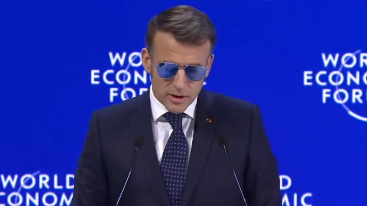 Emmanuel Macron explicó por qué usó anteojos de sol durante su discurso ...