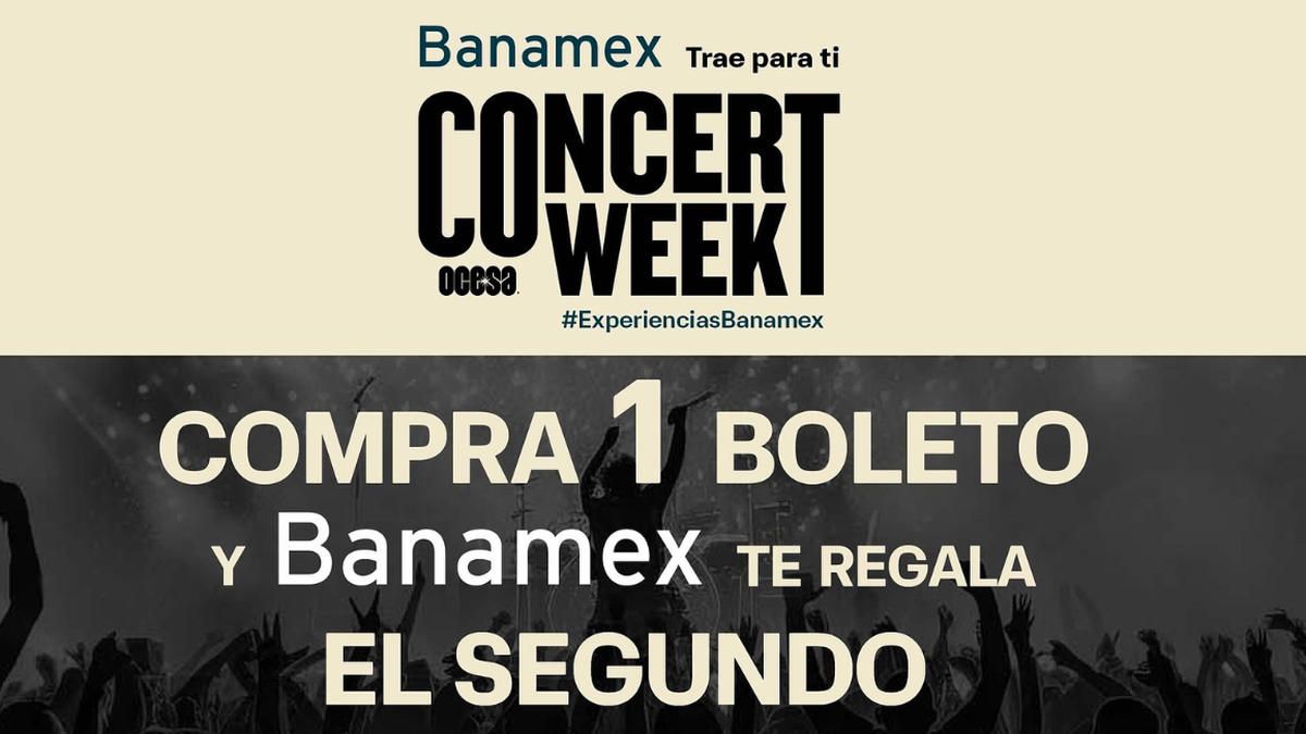 Concert Week: qué conciertos tendrán 2x1 del 10 al 14 de febrero 2025 ...