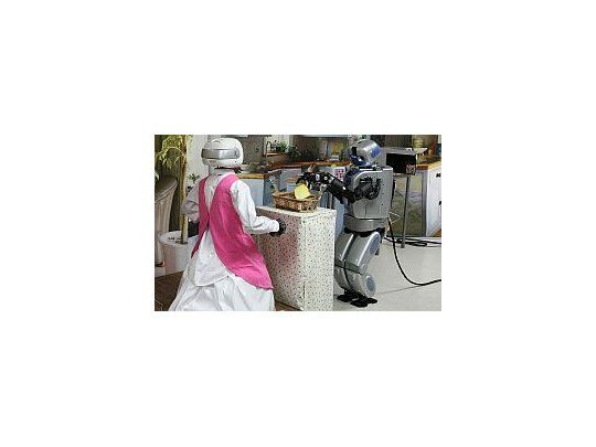 Científicos surcoreanos crearon un robot que realiza tareas domésticas