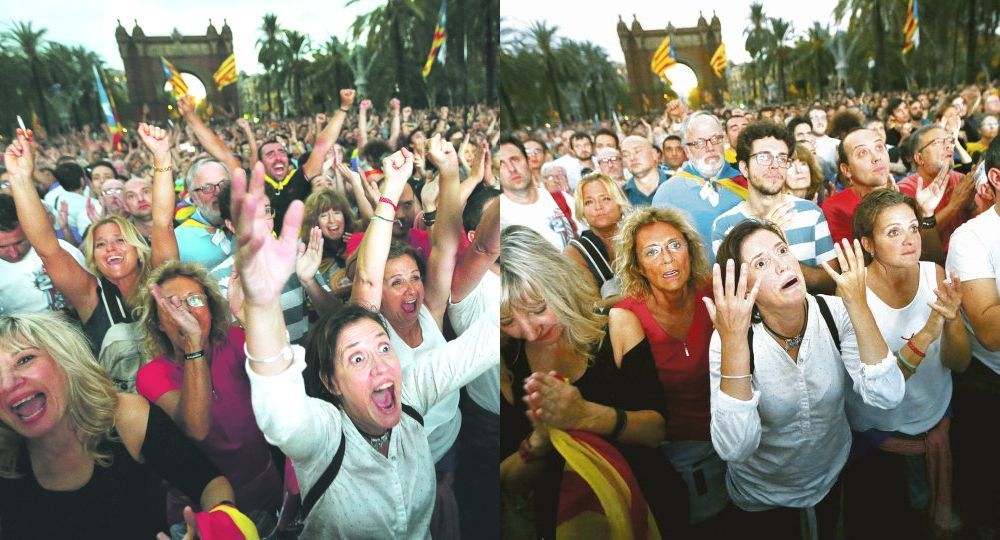 La multitud que acompañó en la calle pasó de la euforia a la decepción