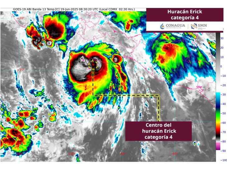 Huracán Erick toca tierra en México EN VIVO: trayectoria en directo ...
