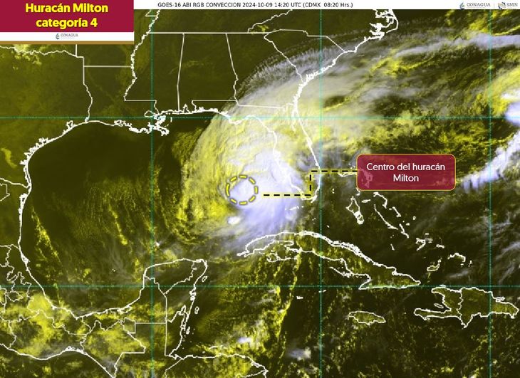 Huracán Milton en México: trayectoria minuto a minuto EN VIVO