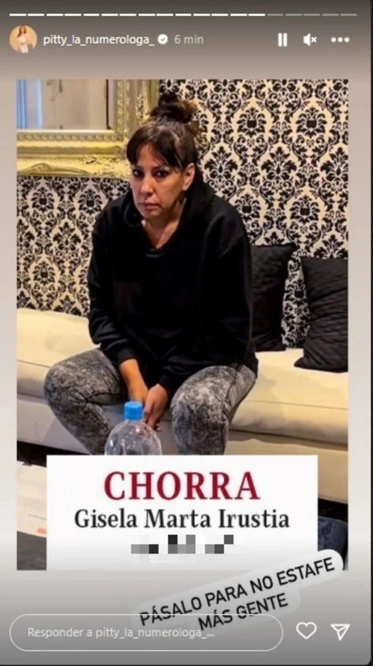 Denunciaron a Pitty, la numeróloga en medio de acusaciones cruzadas