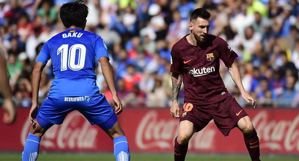 Messi dio una asistencia en el triunfo de Barcelona, que es líder perfecto