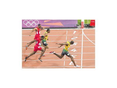 El Rayo De Usain Bolt El Rayo Usain Bolt Compitió Y Ganó Singular