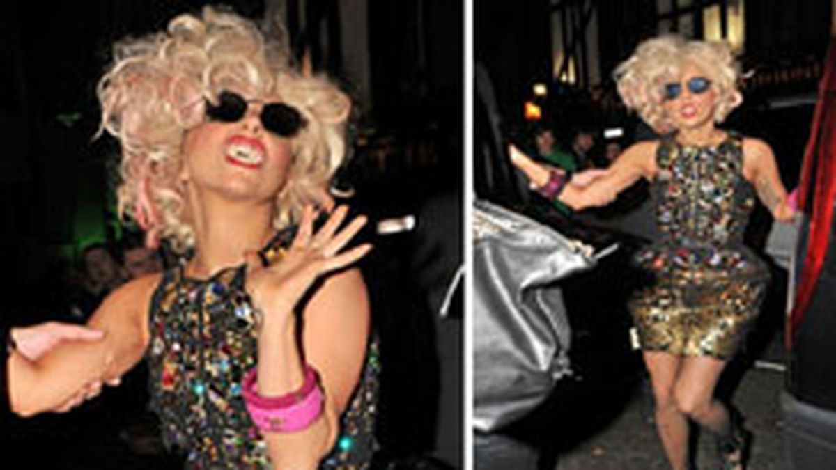 Lady Ga Ga con un excéntrico look