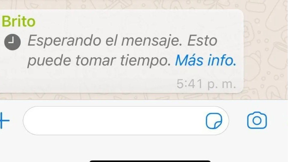 WhatsApp: ¿qué significa Esperando el mensaje. Esto puede tomar tiempo?