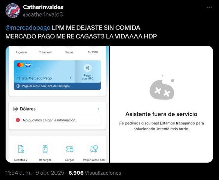 Se cayó Mercado Pago y estallaron los memes en las redes