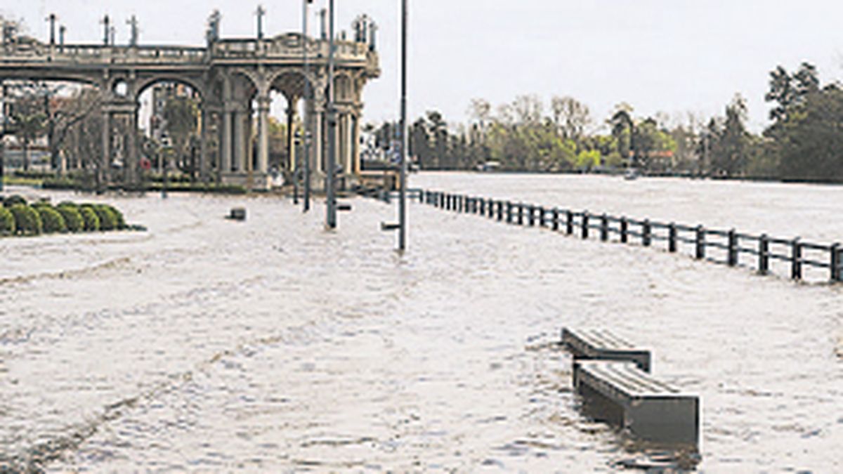 Por sudestada, otra inundación