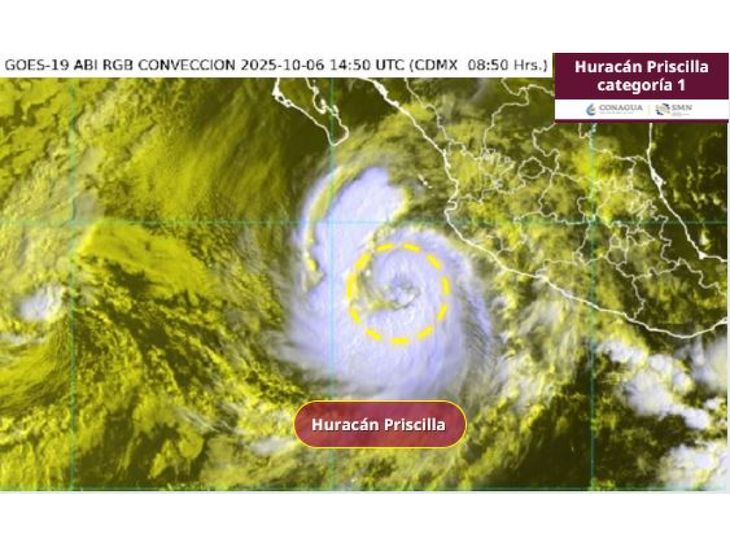 Huracán Priscilla en México EN VIVO: trayectoria en directo y novedades ...
