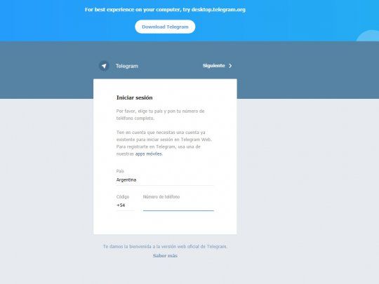 Cómo conectarte a Telegram desde tu PC