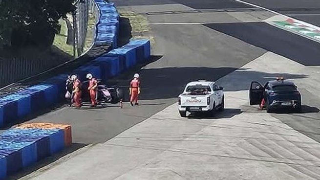 Así fue el accidente de Franco Colapinto durante las pruebas de neumáticos de Alpine en Hungría